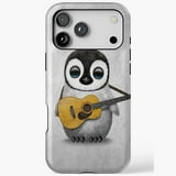 Baby Penguin Playing Guitar Musical Artwork Phone Case Compatible ...