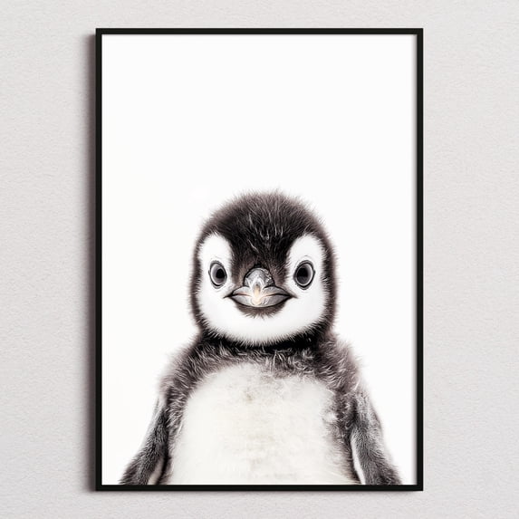 Baby Penguin Print, Penguin Poster, Penguin Wall Art, Penguin Art Print ...