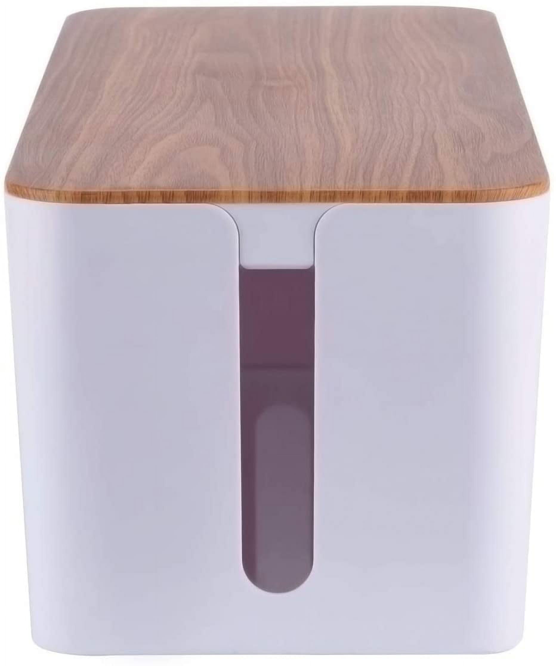 Baby-Pets Proof Lock Cable Management Box, Scratch Resistant Wooden ...