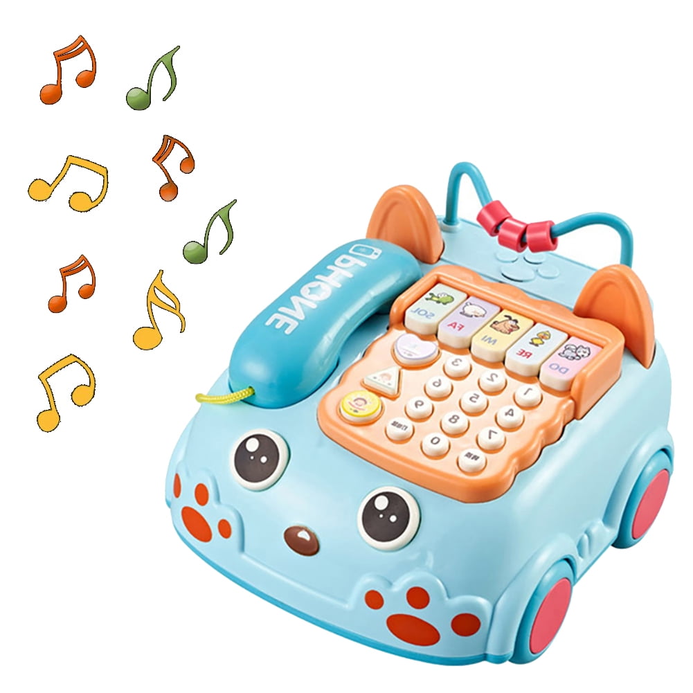Baby Phone Toy,Baby Toy Phone Cartoon Baby Piano Music Light Toy ...