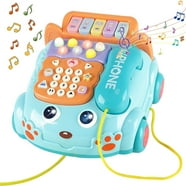 HUMJUSE Kids Phone Toy with Sound & Light - Educational Toy Cell Phone ...