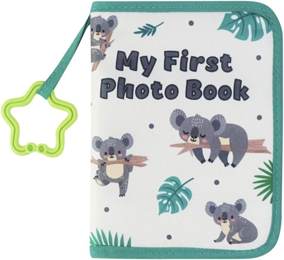 Baby Photo Album Baby Memory Book, Soft Cloth Photo Book First Year Memory Album Shower Gift for ...