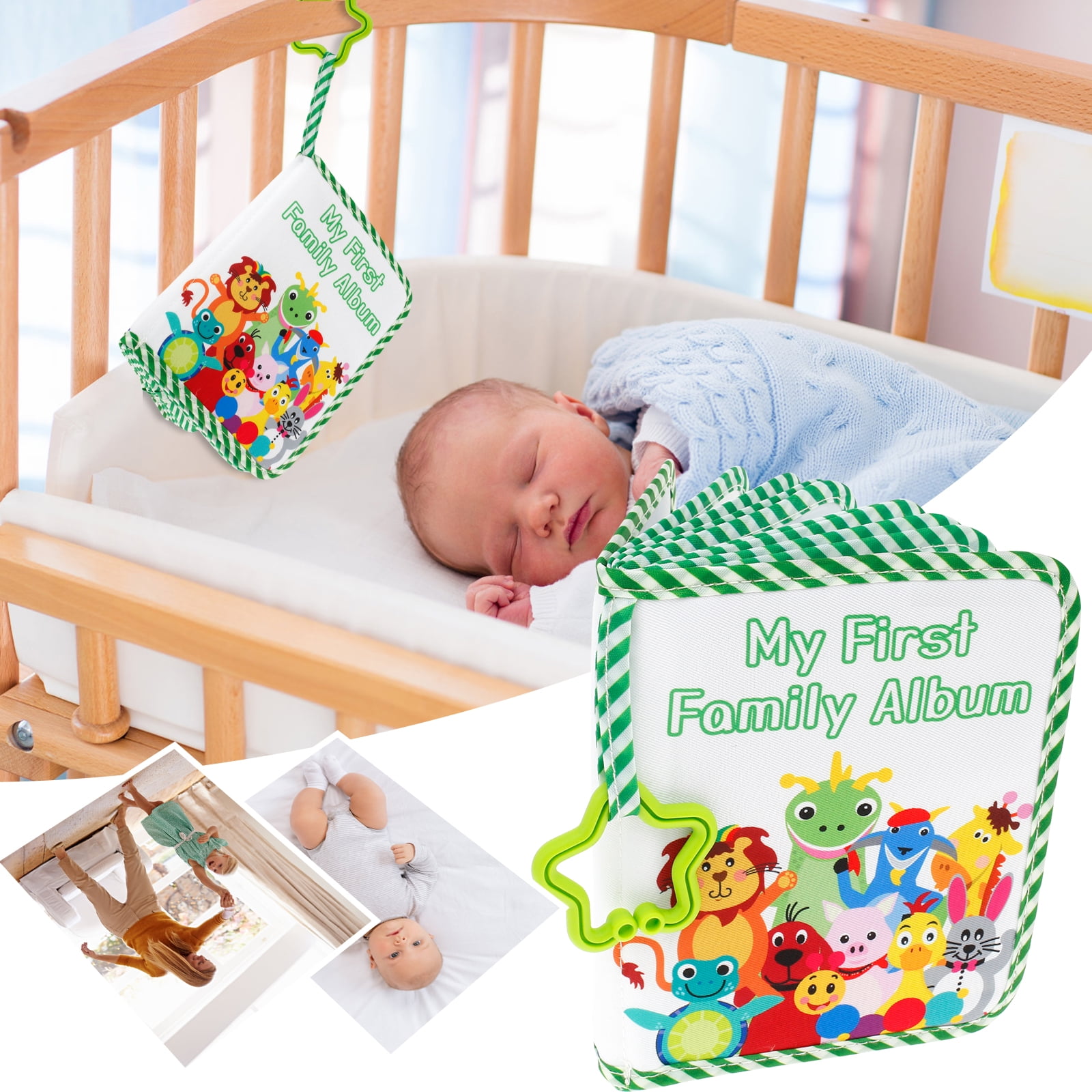 Baby Photo Album - Soft Baby Book First Year Baby Photo Book | My First ...