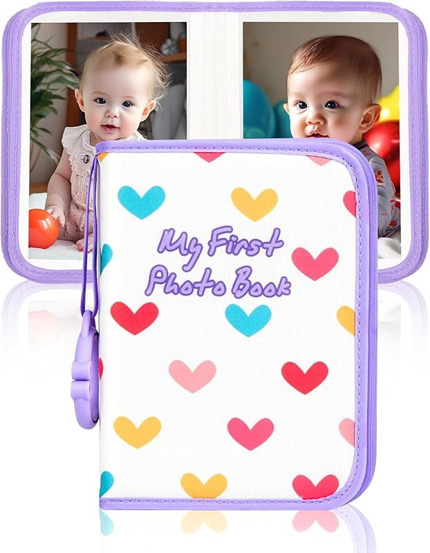 Baby Photo Book Holds 21 4x6 Photos, My First Photo Book for Baby or ...