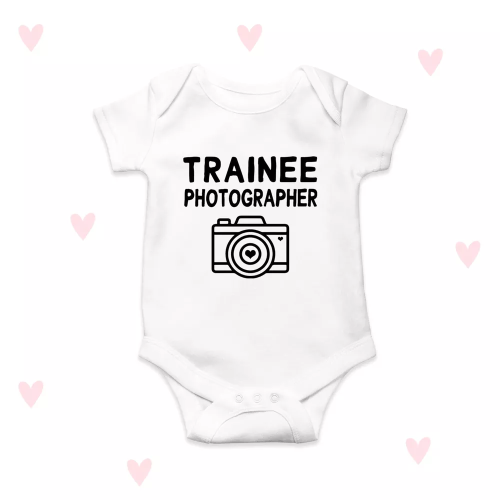Baby Photographer Future Job Mini Me Mummy Daddy Funny Baby Grow ...