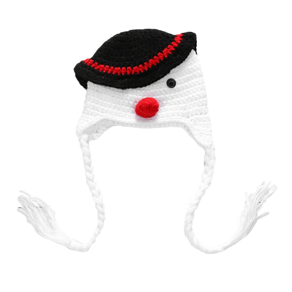 Baby Photography Prop Crochet Knitted Crochet Costume Snowman Hat Caps ...