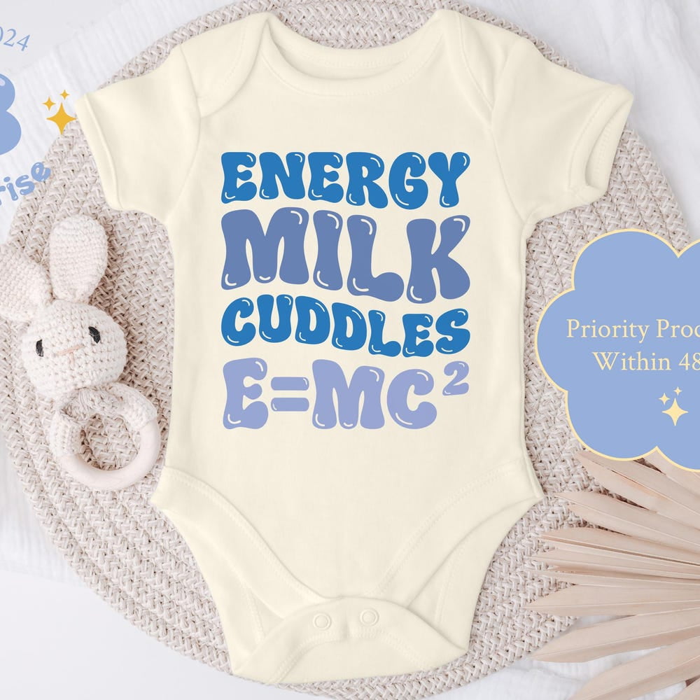 Baby Physics Bodysuit, E-Mc2 Energy Milk Cuddles, Cute Funny Science ...