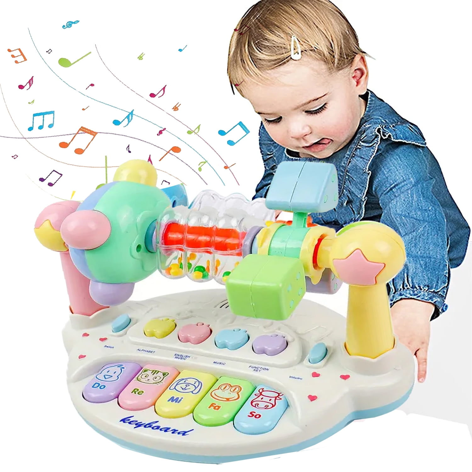 Baby Piano Toys ,6 9 12 Months Light Up Baby Musical Toys, Early ...