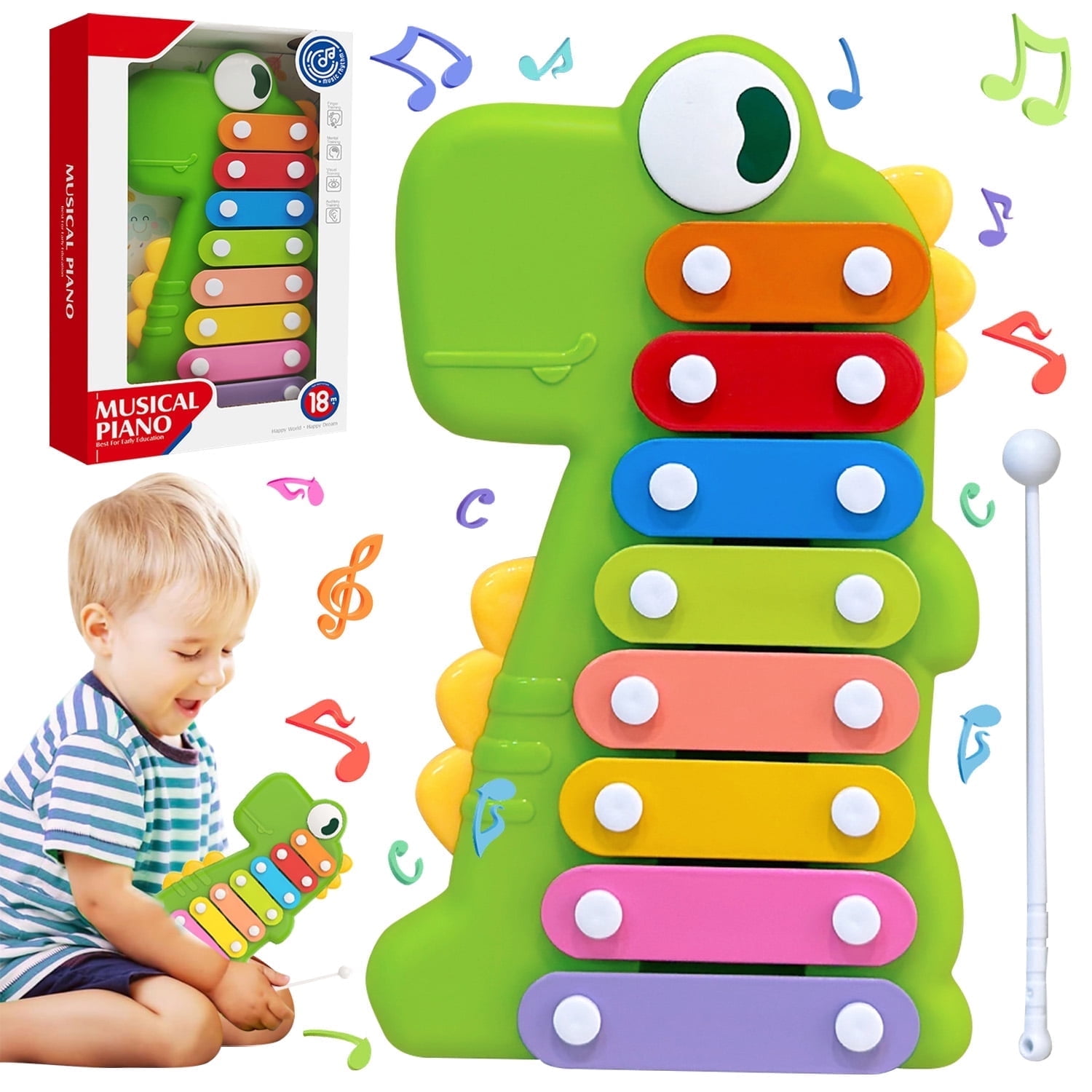 Style-Carry Baby Musical Instruments, Music Xylophone for Toddlers 1-3 ...