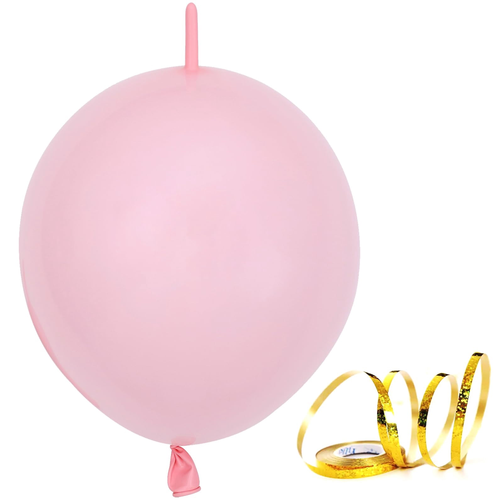 Baby Pink Balloons 6 Inch Latex Quick Linking Balloon 70pcs Party ...