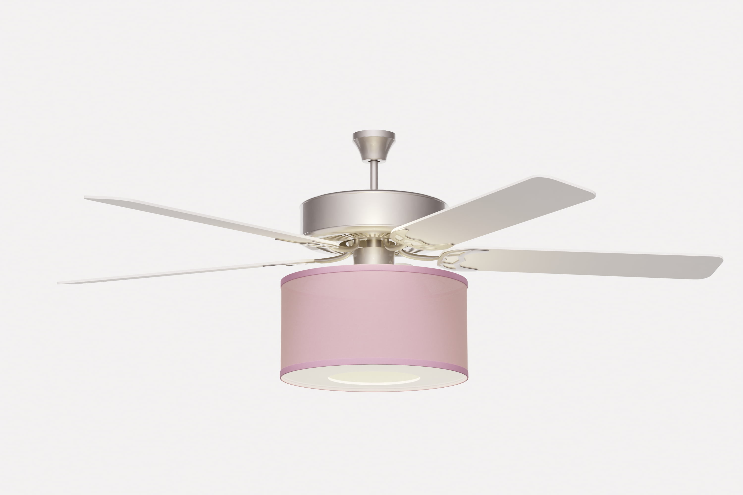 Baby Pink Fantastic Ceiling Fan Shade and Clips Bundle BONUS a Light ...