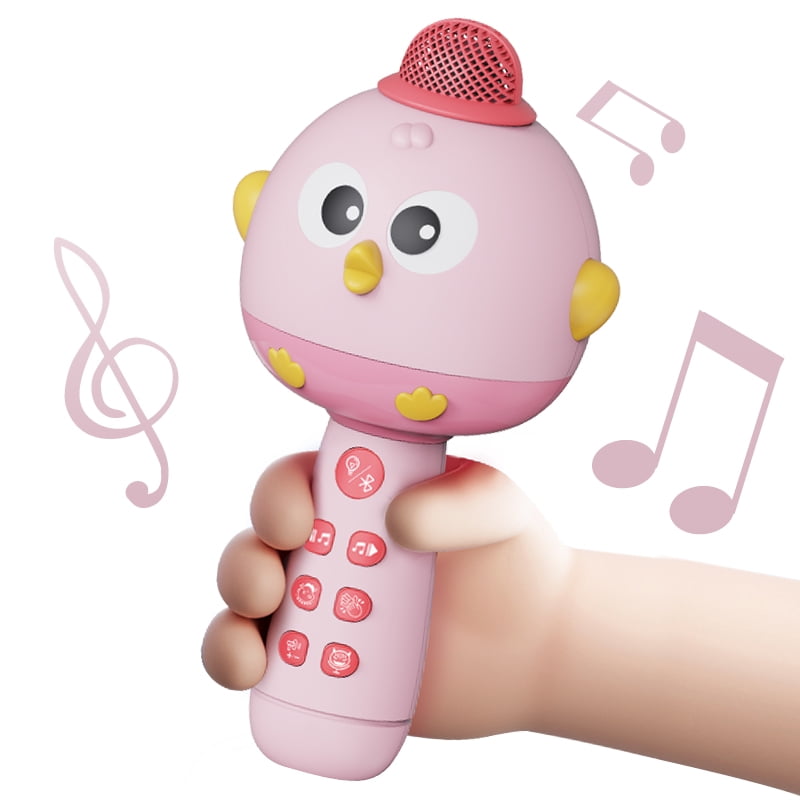 Baby Pink Microphone Toy, 1 2 Year Old Girl Karaoke Toy ...
