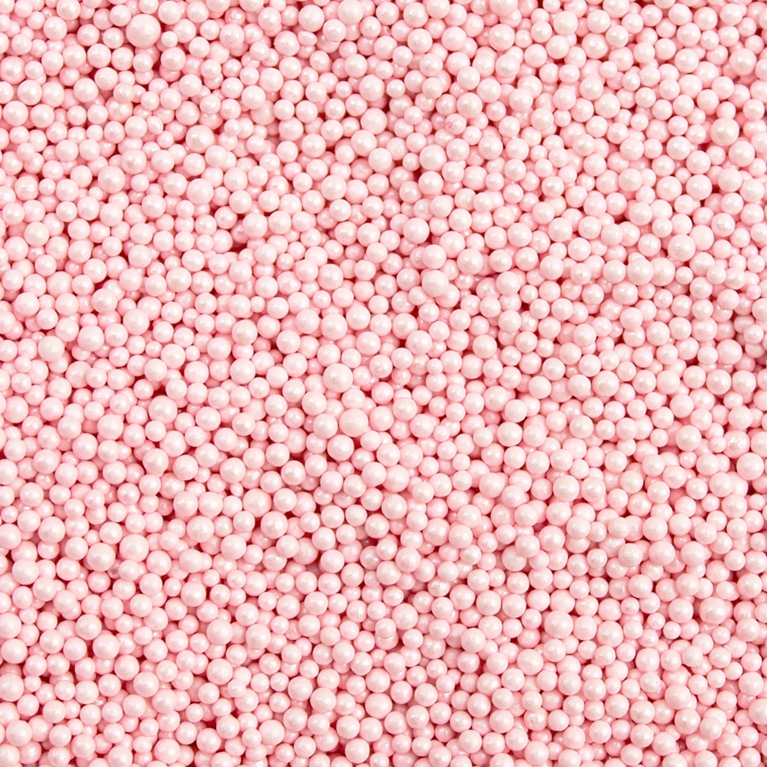 Krazy Sprinkles - Edible Baby Pink Pearl Mini Beads - Vibrant Cookie ...