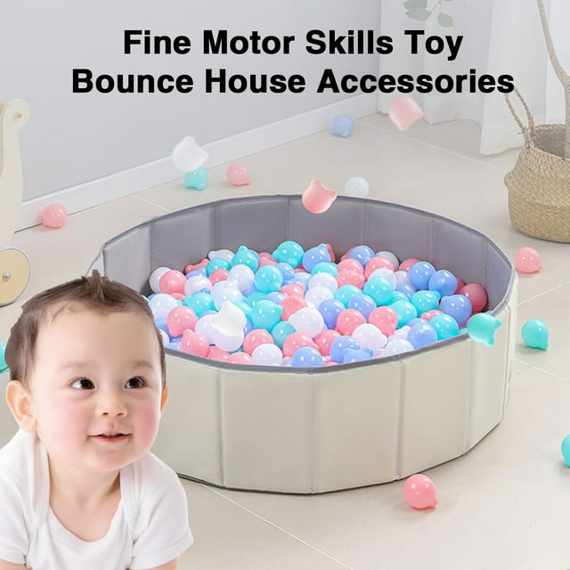 Baby Pit Ball 100pcs Baby Ball Pits Colorful Bear Head Ocean Balls for ...