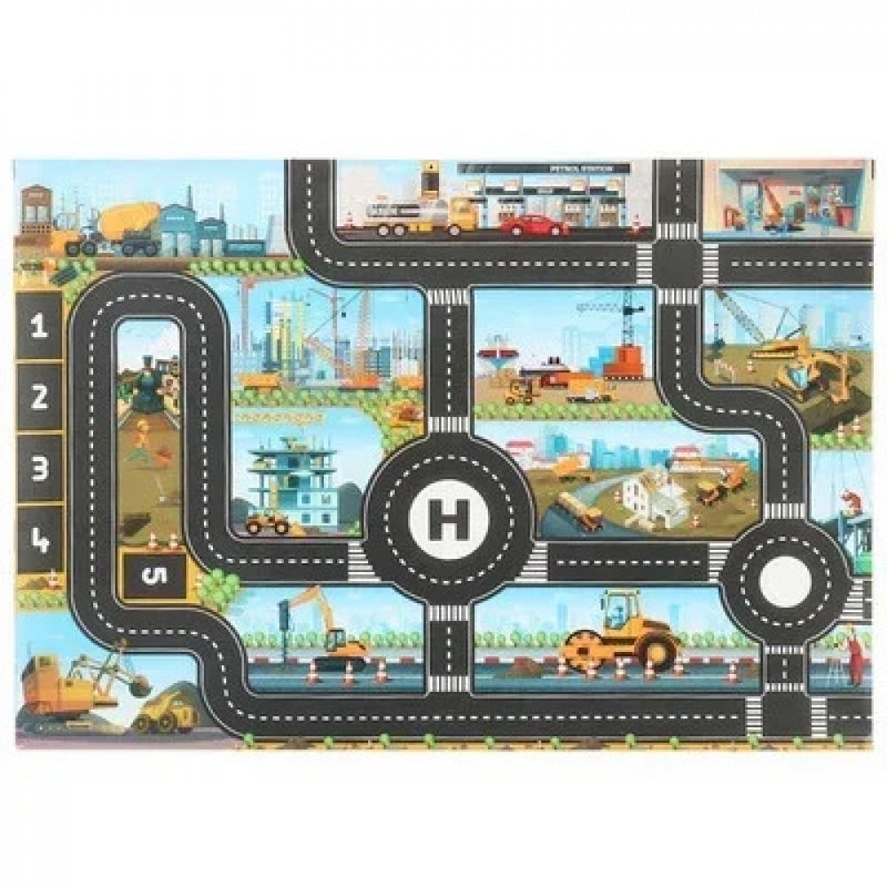 Baby Play Mat City Traffic Road Map Mat Carpet City Car Parking Lot ...