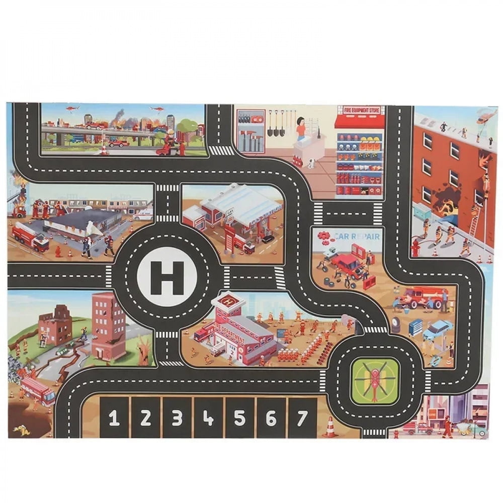 Baby Play Mat City Traffic Road Map Mat Carpet City Car Parking Lot ...