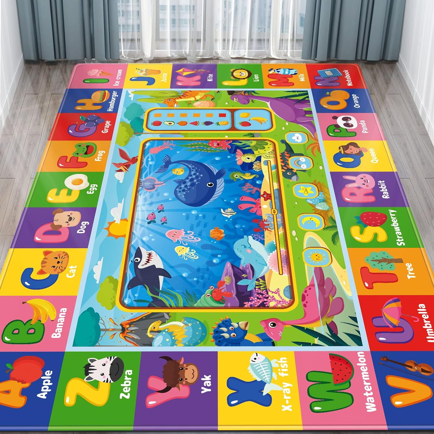 Baby Play Mat for Floor, Kids Play Mat Rug, Playmat Baby Crawling Mat ...