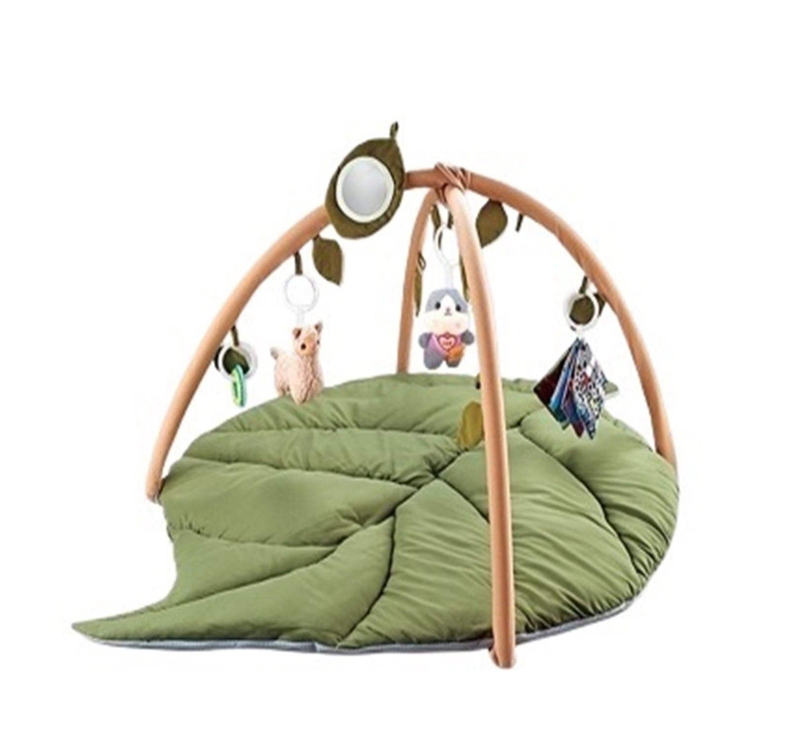 Baby Play Mat & Play Gym, Large Floor Mat with 6 Detachable Toys to ...