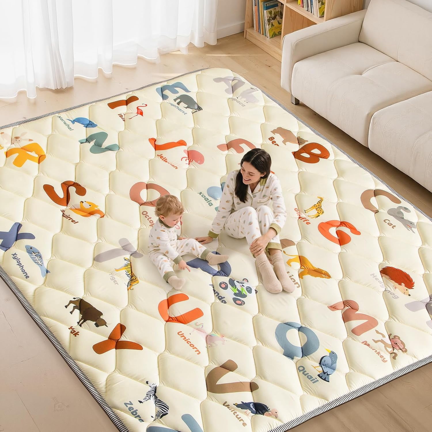 Baby Play Mats for Floor - 79”x71” Playmat for Baby and Toddlers ...