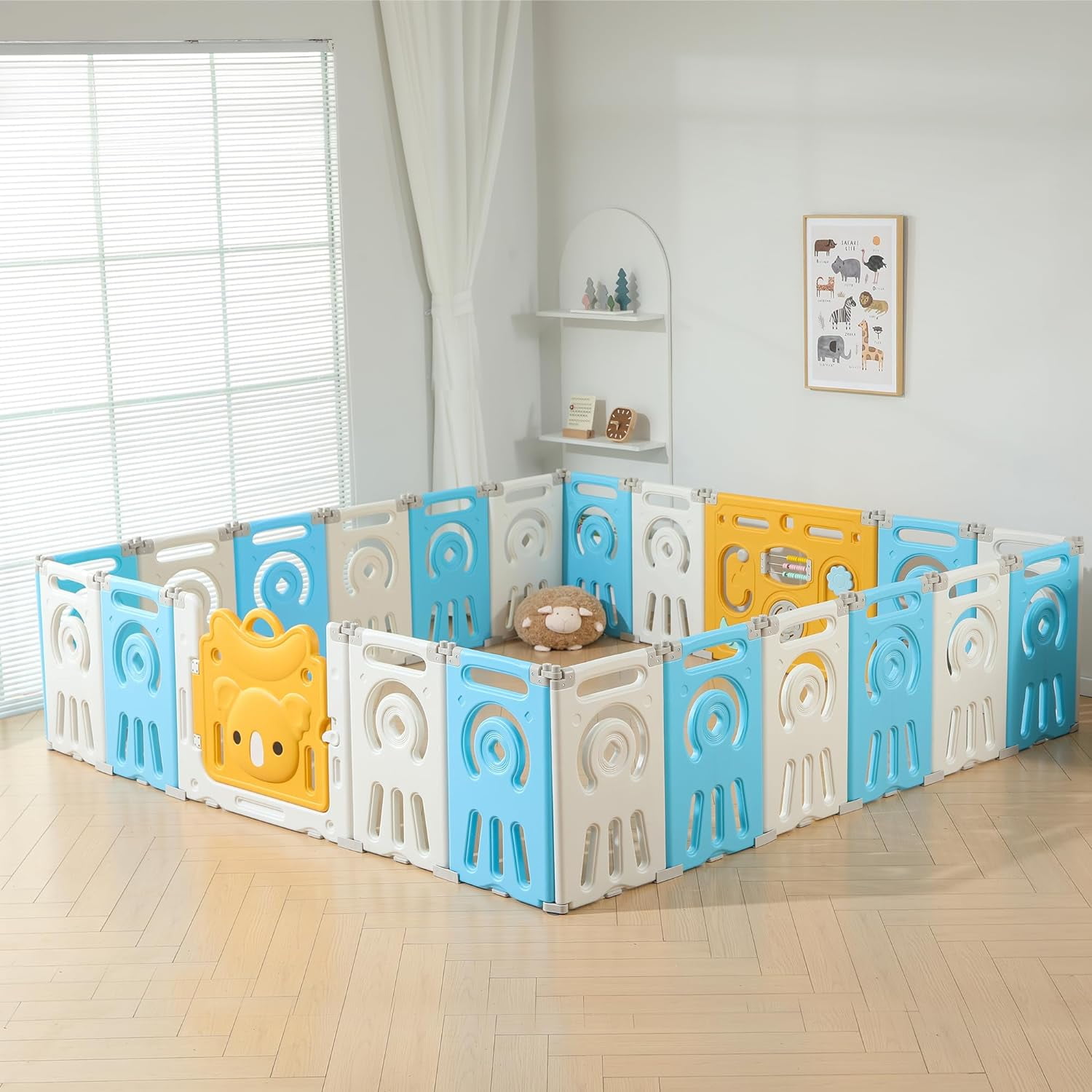 Baby Play Pen, Foldable Play Pens for Babies and Toddlers, 22 Panels ...