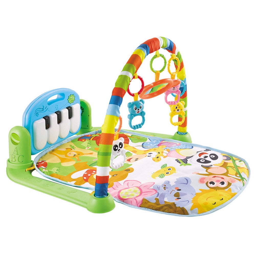 Baby Playmat Kick and Play Piano Gym with Music LED Lights Hanging Toys ...
