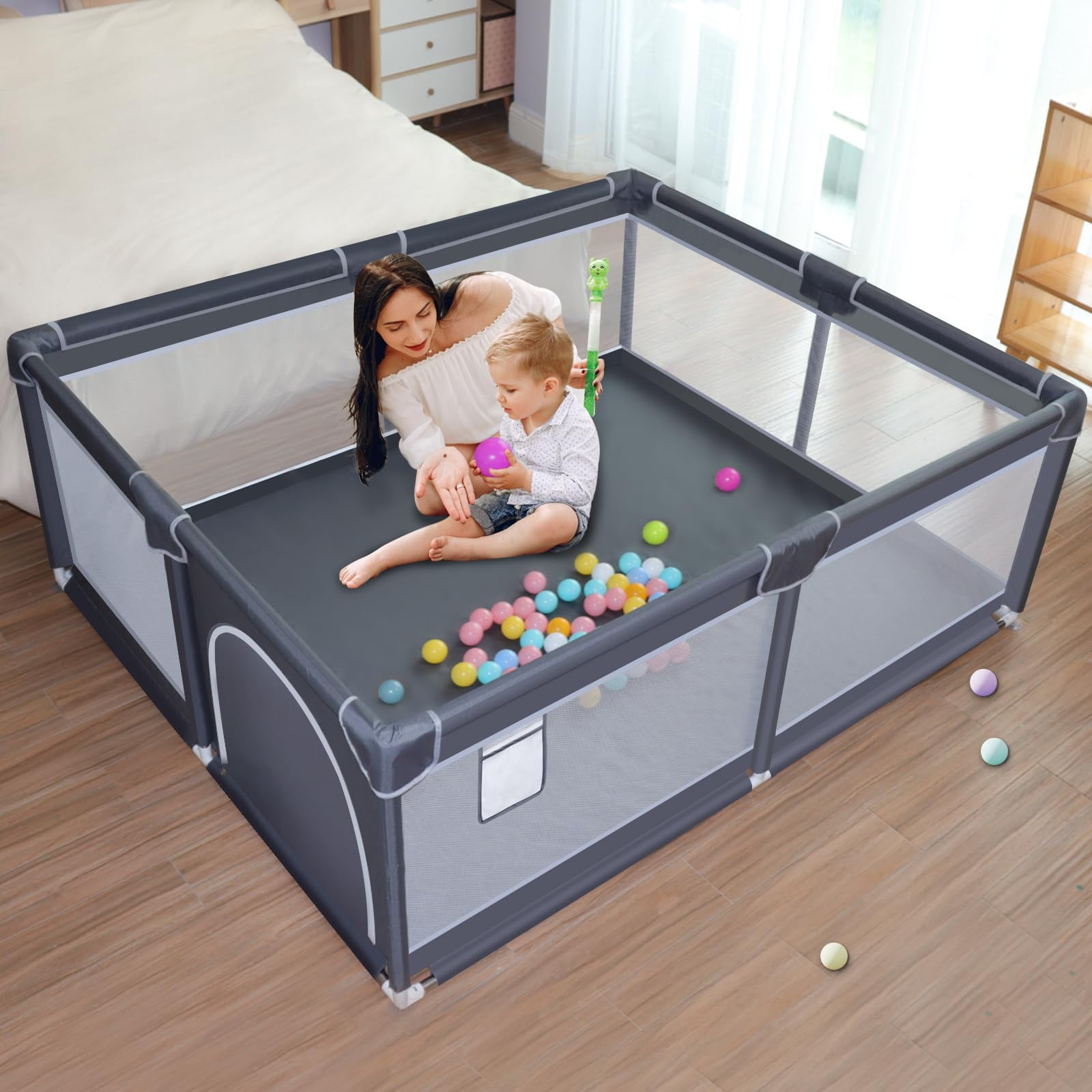 Baby Playpen 50x50 inch Playard Playpen for Babies and Toddlers Baby ...