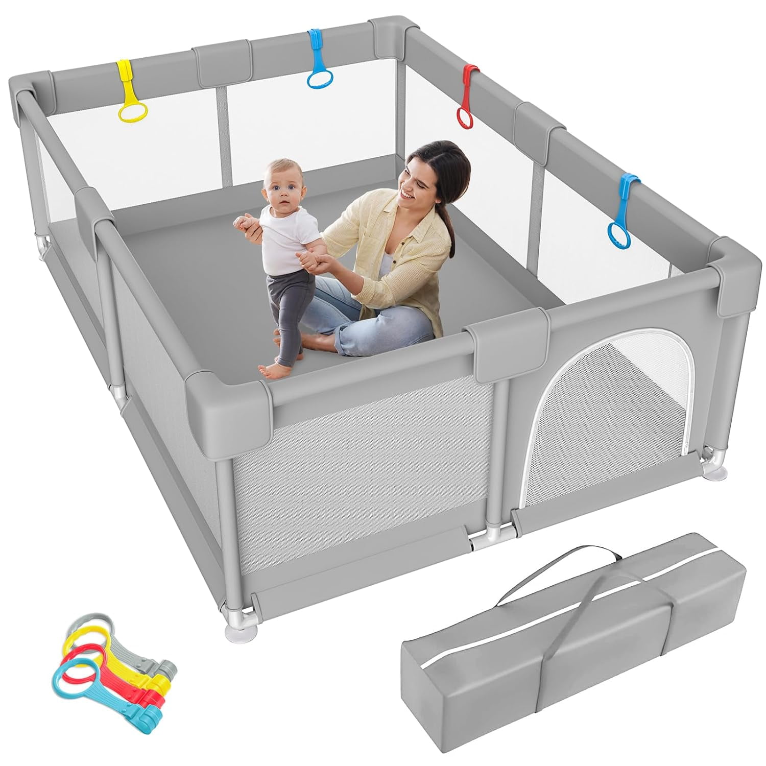 Baby Playpen, 71"x59" Extra Large Playpen for Babies and Toddlers Baby ...