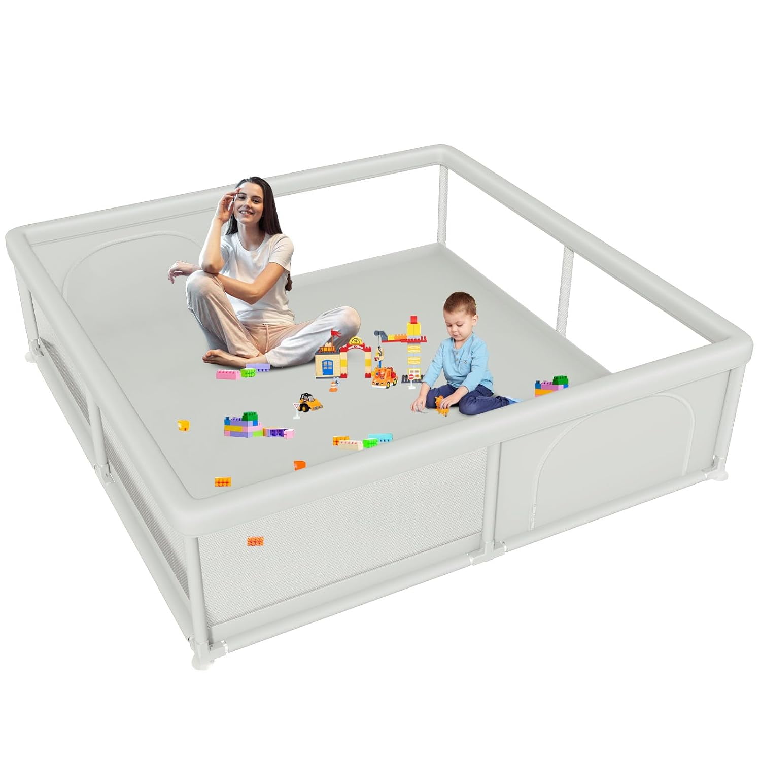 Baby Playpen 74"x50" Play Pens for Babies and Toddlers, Large Play ...