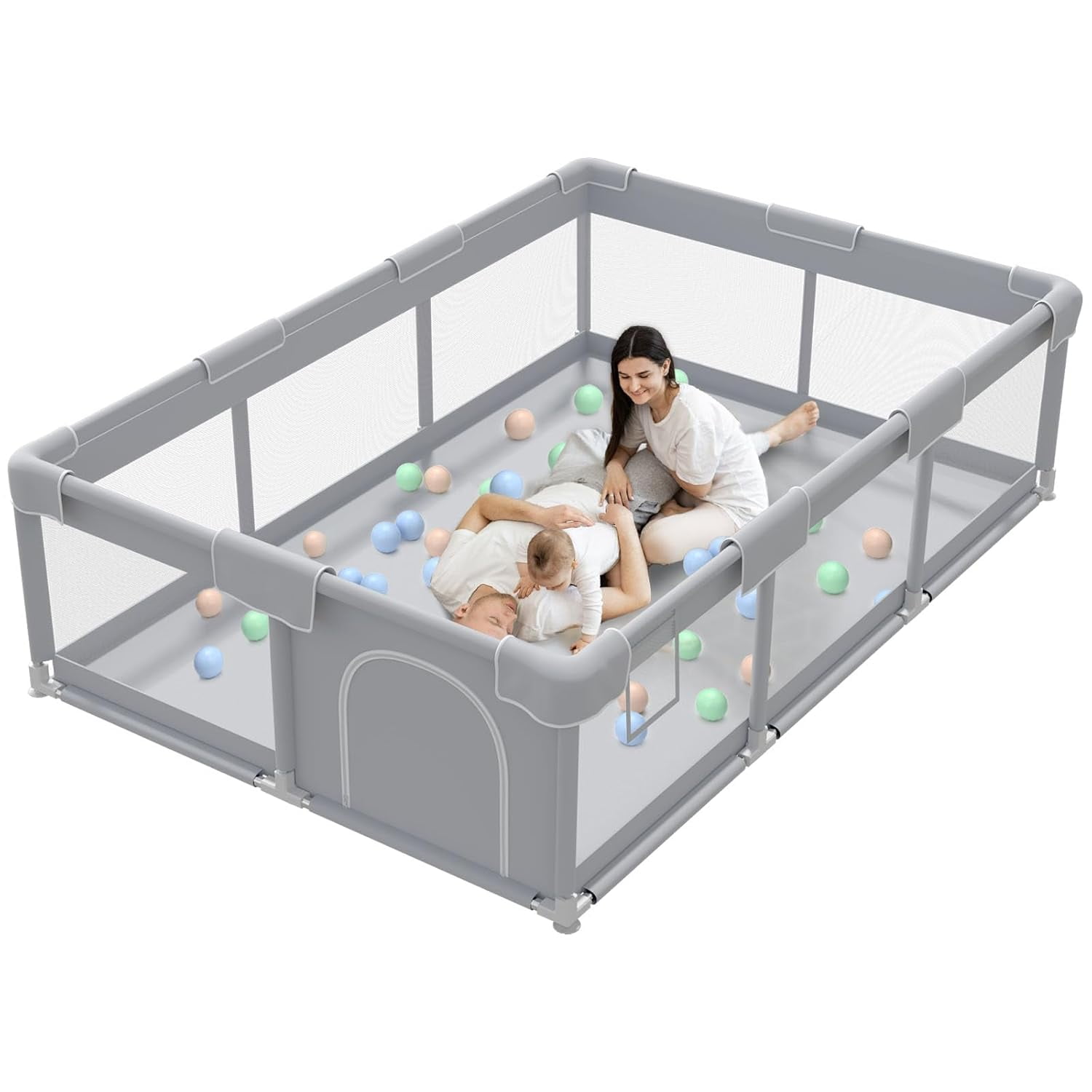 Baby Playpen Extra Large Play Yard 74" x 50" Playpen for Babies and ...
