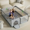 Baby Playpen Play Pens for Babies and Toddlers, 71"x50" Baby Play Yard ...