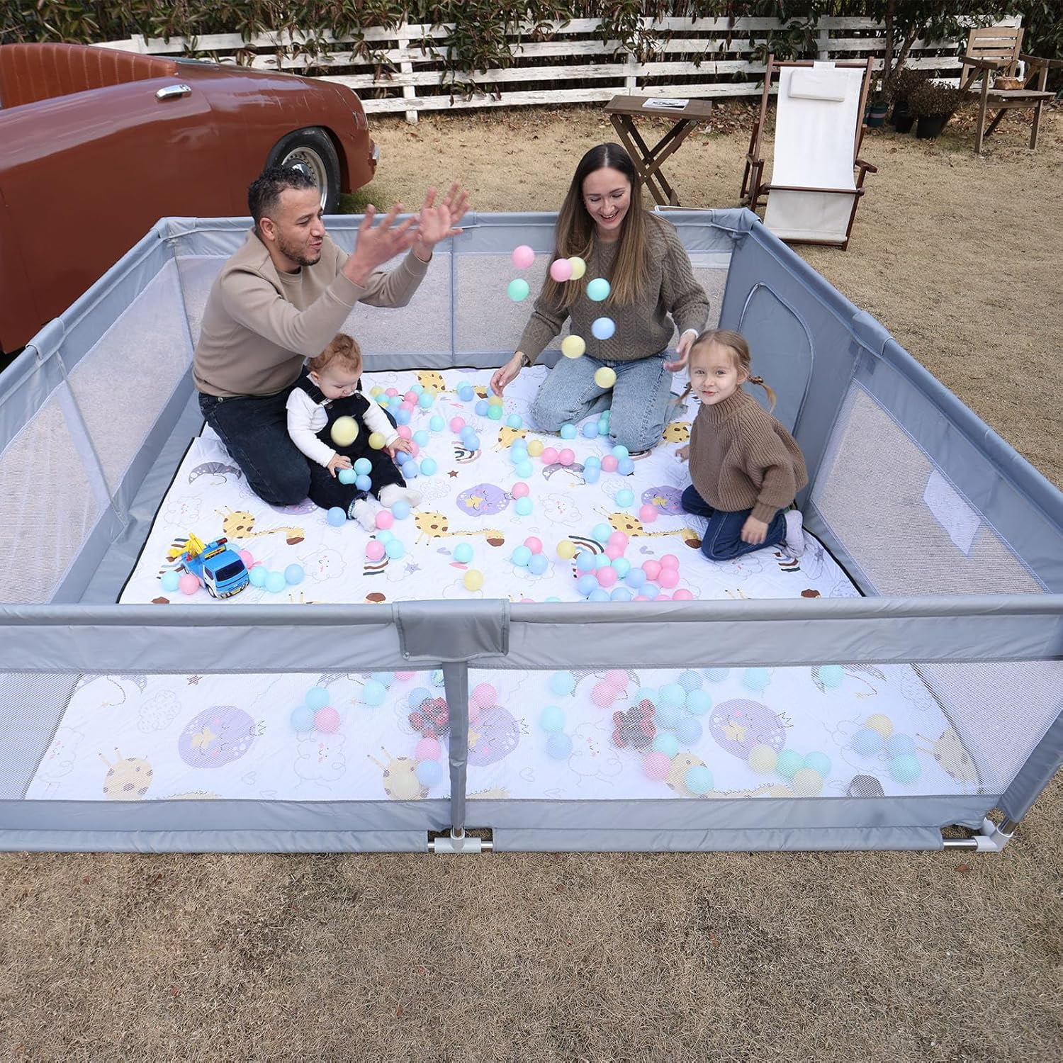 Baby Playpen, Playpen for Babies & Toddlers Sturdy & Safety Play Pen ...