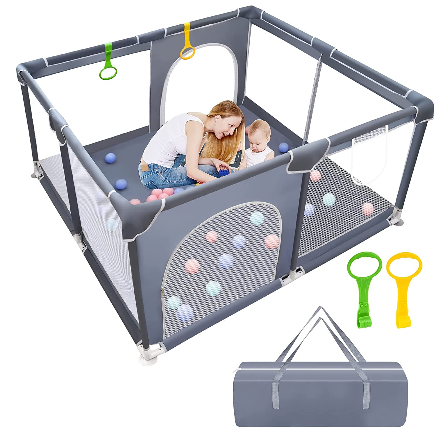 Baby Playpen, Baby Playpen for Toddle, Playpen for Babies with Gate ...