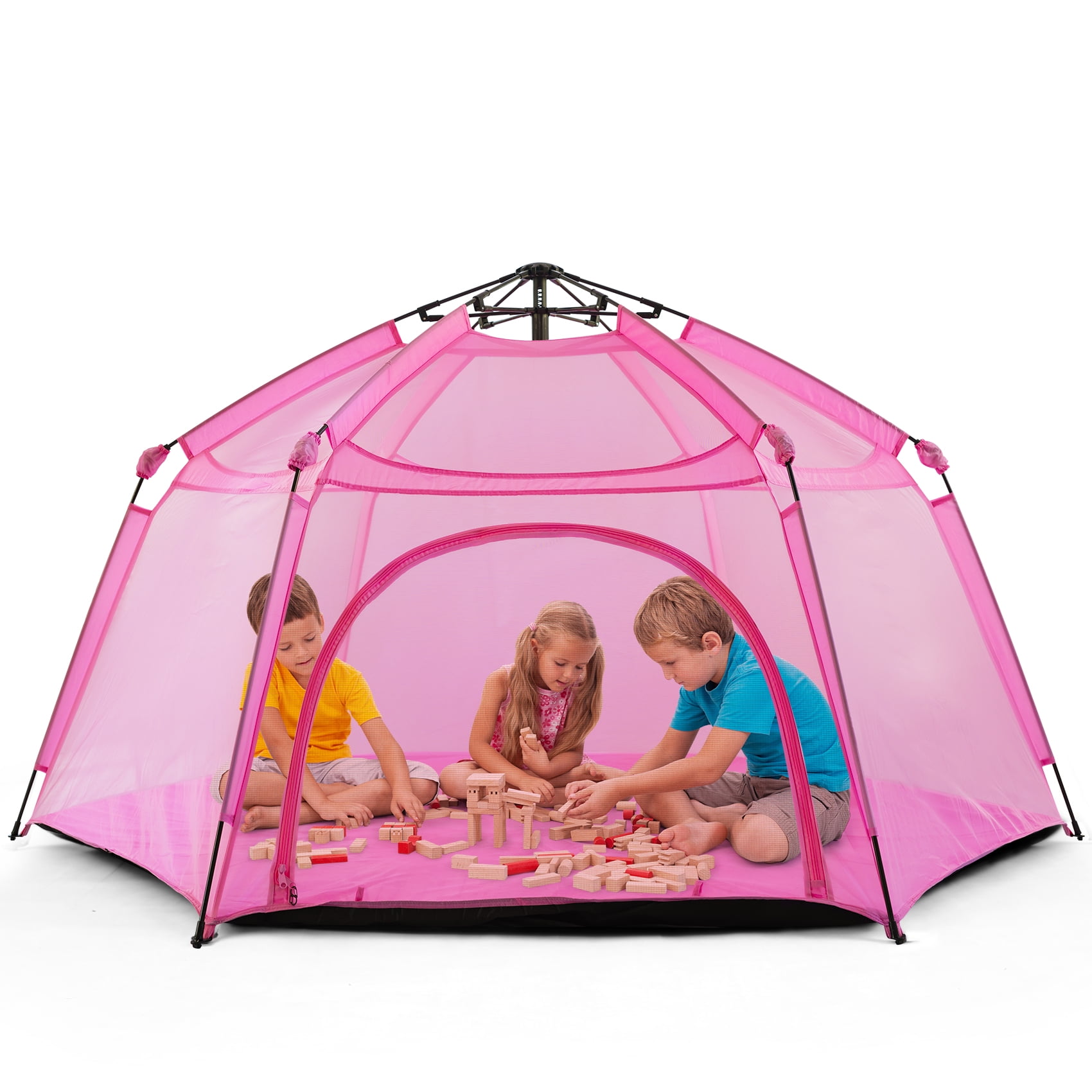 Large 84"x84"x44" Pop-Up Playpen for Kids, Indoor & Outdoor Baby Play ...