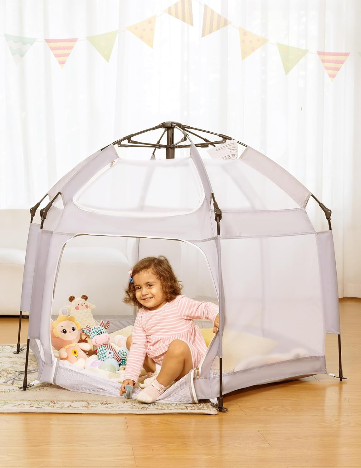 Baby Playpen/Tent with Canopy, Pop up Toddler Tent, Travel/Nap, Indoor ...
