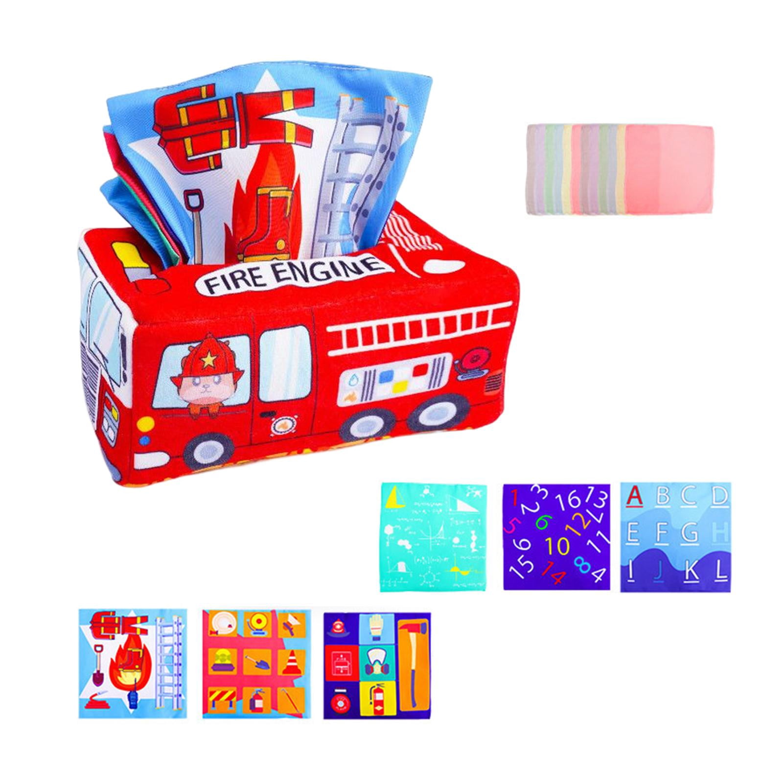 Baby Plush Tissue Box Sensory Toys Fine Motor Skill Baby Birthday Gifts ...