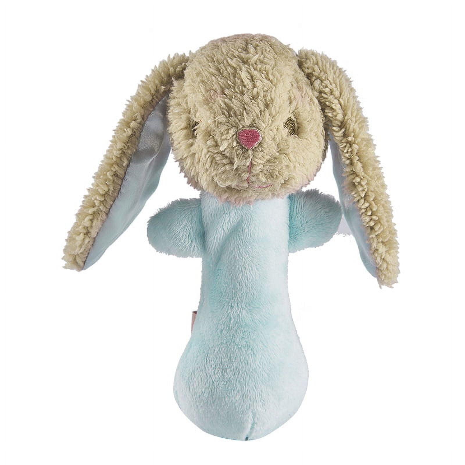 Baby Plush Toy Rattle Grab Stick-Blue Rabbit 7.88 inch Room Accent ...
