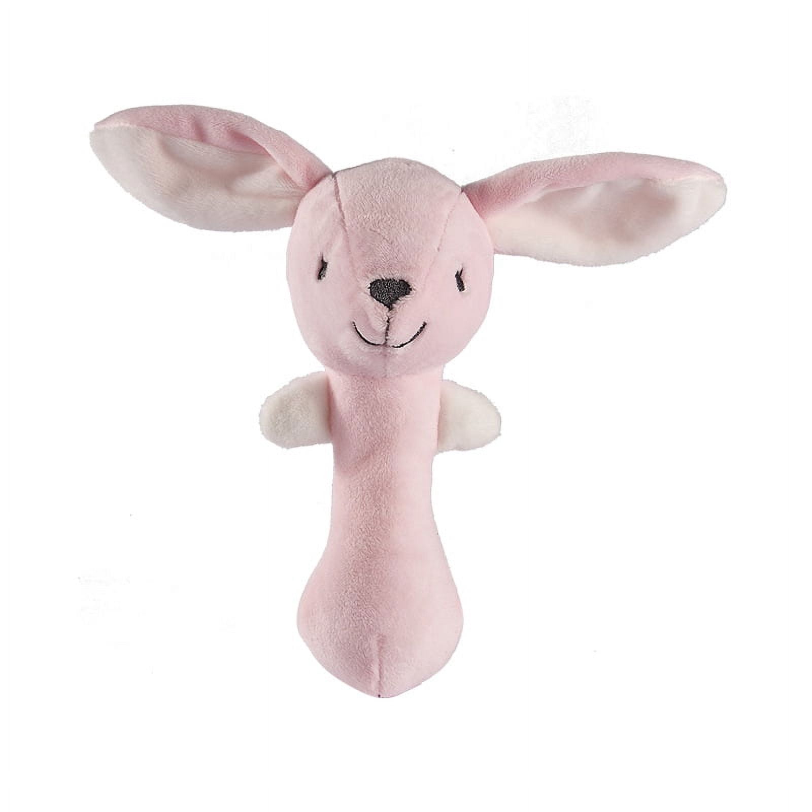 Baby Plush Toy Rattle Hand Grab Stick-Cute Rabbit Room Accent Endearing ...