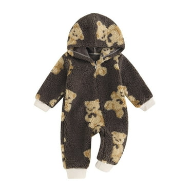 Baby Clothes Boy Girl Thick Snowsuit Winter Warm Coats Cow Prints Hooded Romper Jumpsuit ...