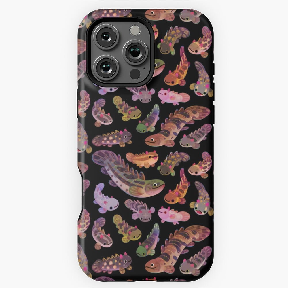 Baby Polypterus Dark Aquatic Pet Art iPhone Case 11 12 13 14 15 16 17 ...