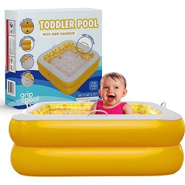 Summer Waves 45" Round Wading Pool, Light Blue, Ages 2 and Up, Unisex ...