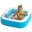 Inflatable Baby Pool with Canopy - Kiddie Pool with Sun Shade Infant ...