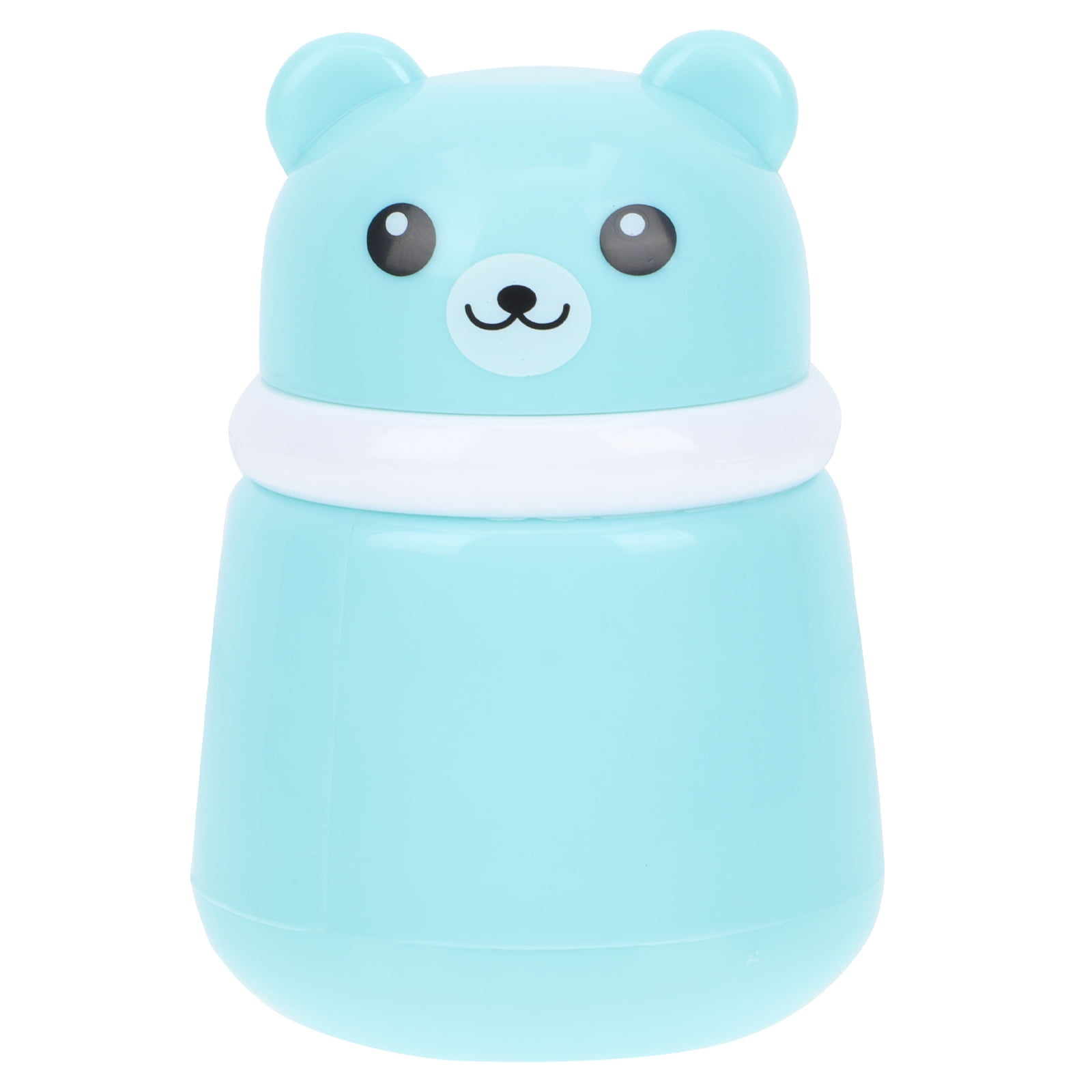 WRITWAA Blue Cartoon Bear Puff Box for Talcum Powder Storage at Home ...