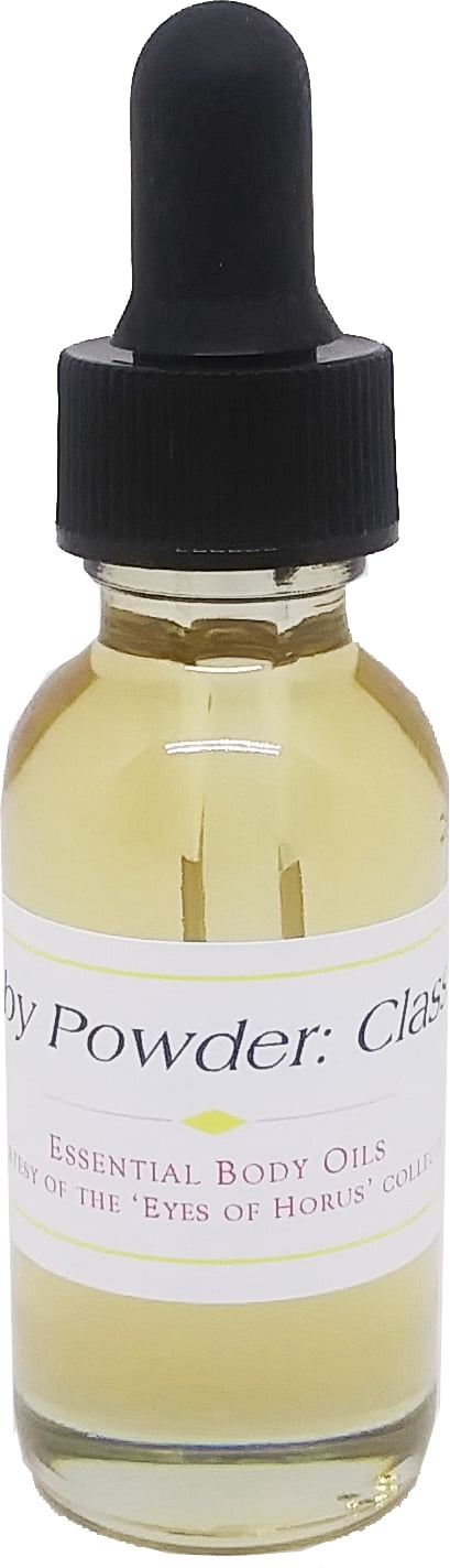 Baby Powder: Classic Scented Body Oil Fragrance [Glass Dropper Top ...