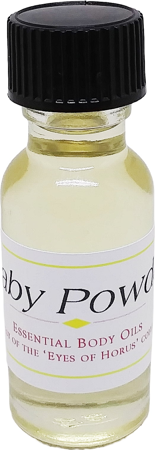 Baby Powder Scented Body Oil Fragrance [Regular Cap - Gold - 1/2 oz ...