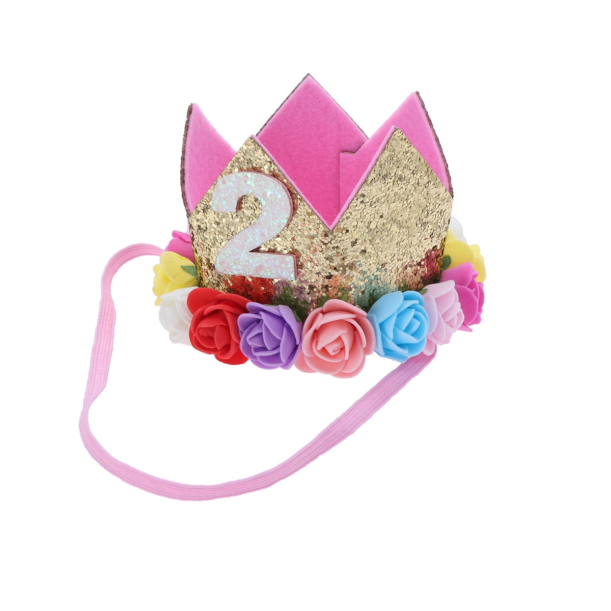 Baby Princess Crown Tiara 2nd Birthday Hat Hairband for Kids - Walmart.com