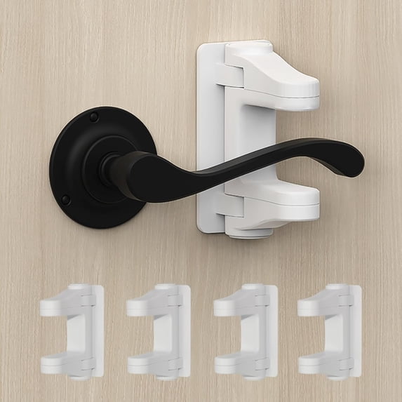 Baby Proof Door Lever Locks (4 Pack), Door Handle Child Locks with ...