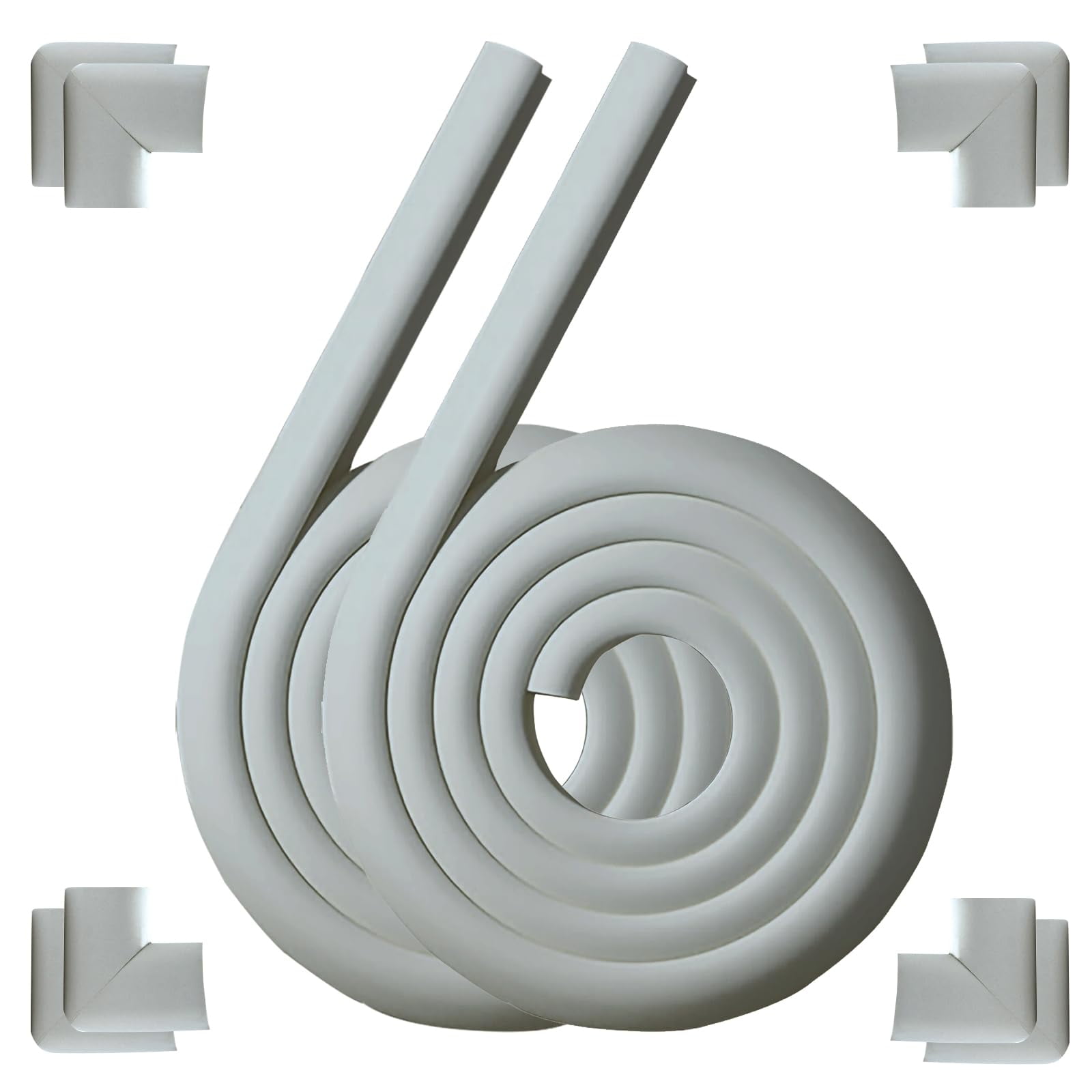Baby Proof Edge Protectors 8 Corner Pads & 4M Strip - Extra Thick Foam ...