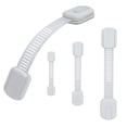 Baby Proofing Cabinet Locks, Adjustable Adhesive Strap Latches for ...