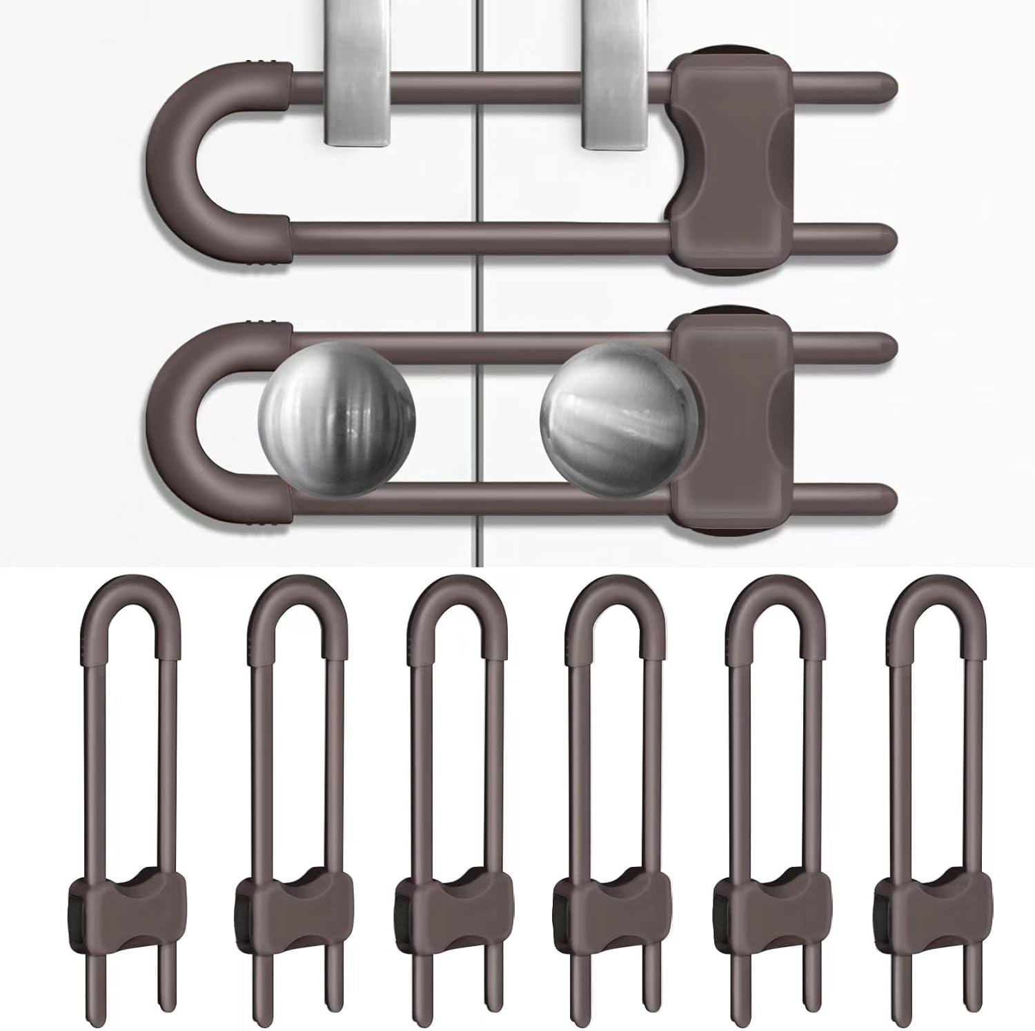 Baby Proofing Cabinets,Cabinet Locks for Babies,U-Shaped Child Locks ...