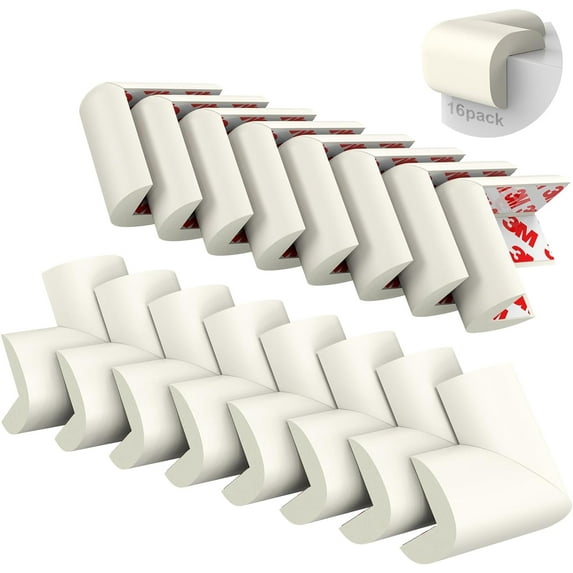 Baby Proofing Corner Guards, 16 Pack Pre-Taped Table Corner Protector ...